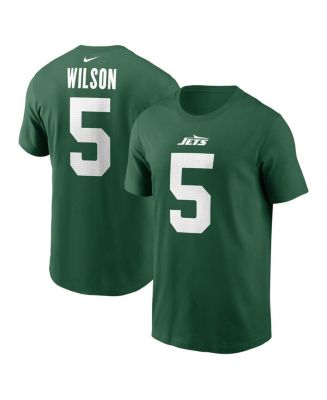 Nike Men's Garrett Wilson Green New York Jets Name Number T-Shirt - Macy's