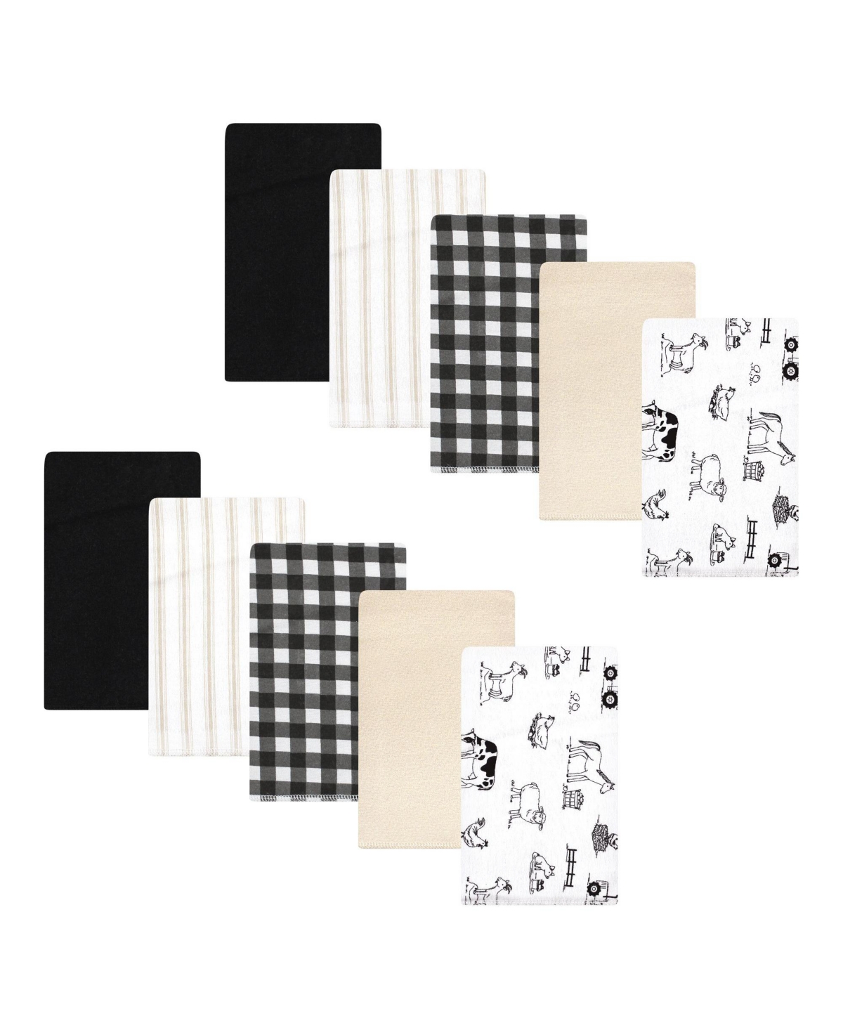 Click here for Hudson Baby Cotton Flannel Burp Cloths - Neutral f... prices