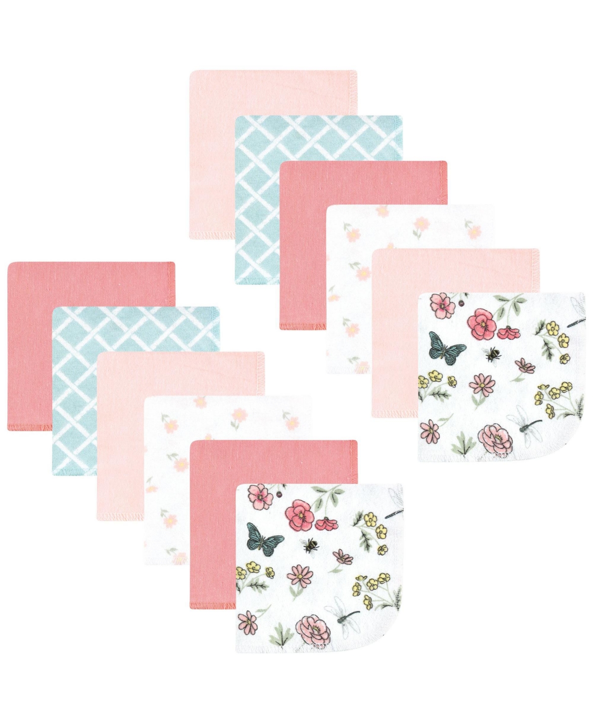 Click here for Hudson Baby Girls Flannel Cotton Washcloths - Humm... prices