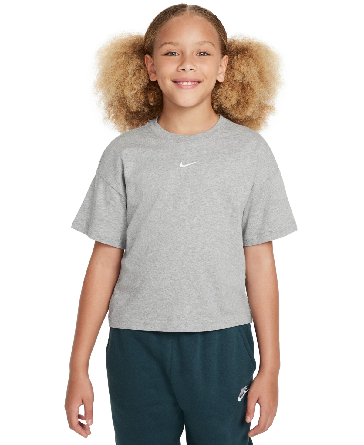 Click here for Nike Big Girls Sportswear Essential Cotton Swoosh... prices