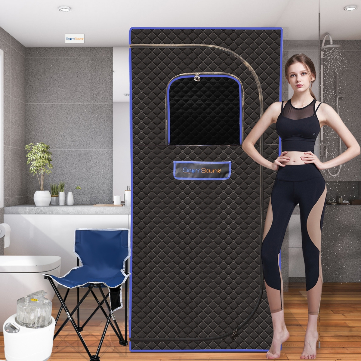 Click here for Portable Full-Size Steam Sauna for Relaxation and... prices