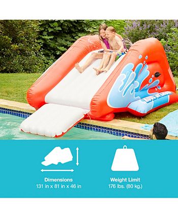 Intex Kool Splash Inflatable Pool Water Slide Play Center with Sprayer ...