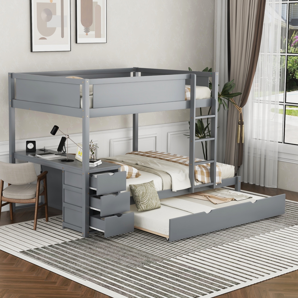 Click here for Streamdale Full/Full Bunk Bed with Trundle  Desk... prices