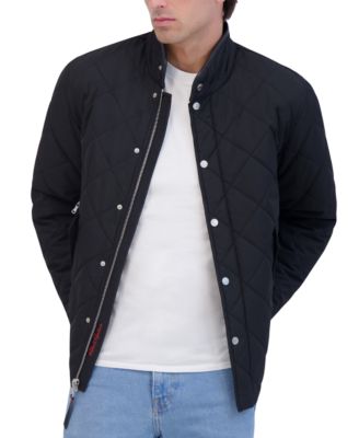 Robert Graham Men's Quilted Stand Collar Field Jacket - Macy's