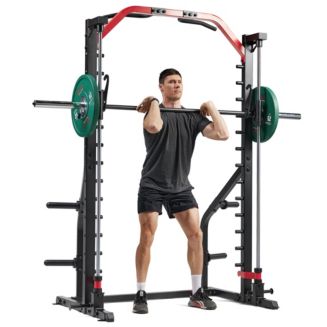Sunny Health & Fitness Premium Squat Smith Machine - 3 in 1 ...