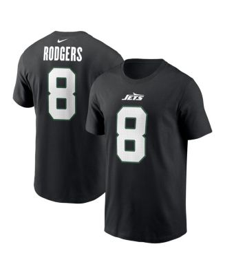 Nike Men's Aaron Rodgers Black New York Jets Name Number T-Shirt - Macy's