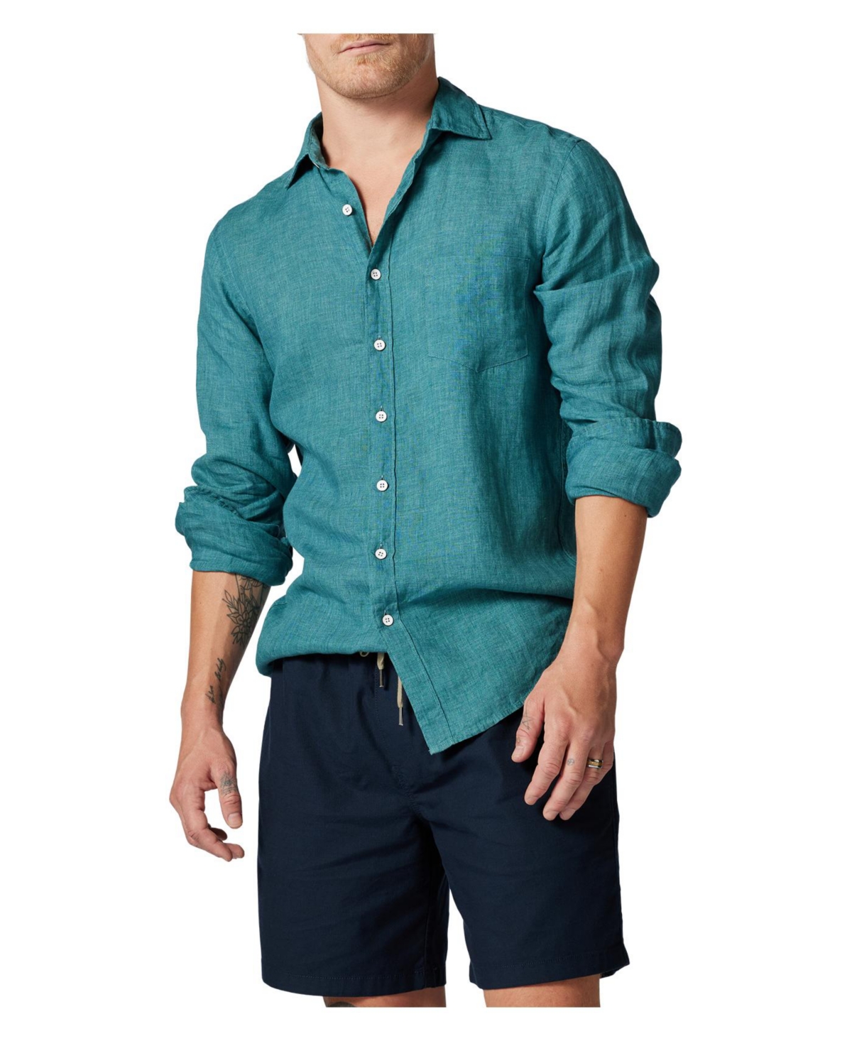 Click here for Rodd Gunn Mens Coromandel Linen Long Sleeve Slim F... prices