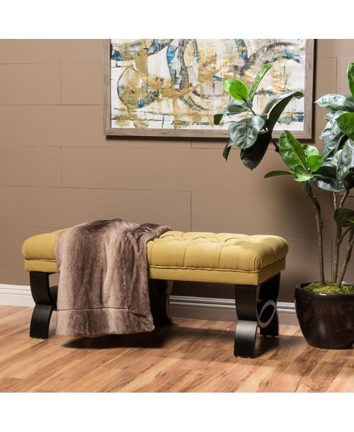 Simplie Fun Ottoman With Diamond Stitch And Modern Legs - Macy's