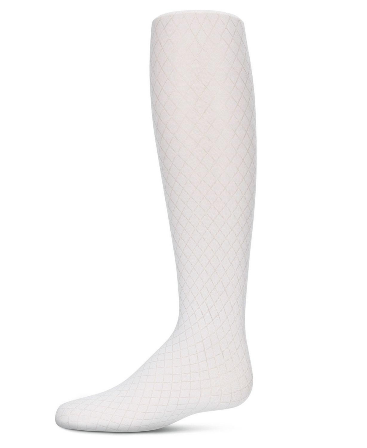Click here for MeMoi Girls Diamond Semi Opaque Nylon Tights - Whi... prices
