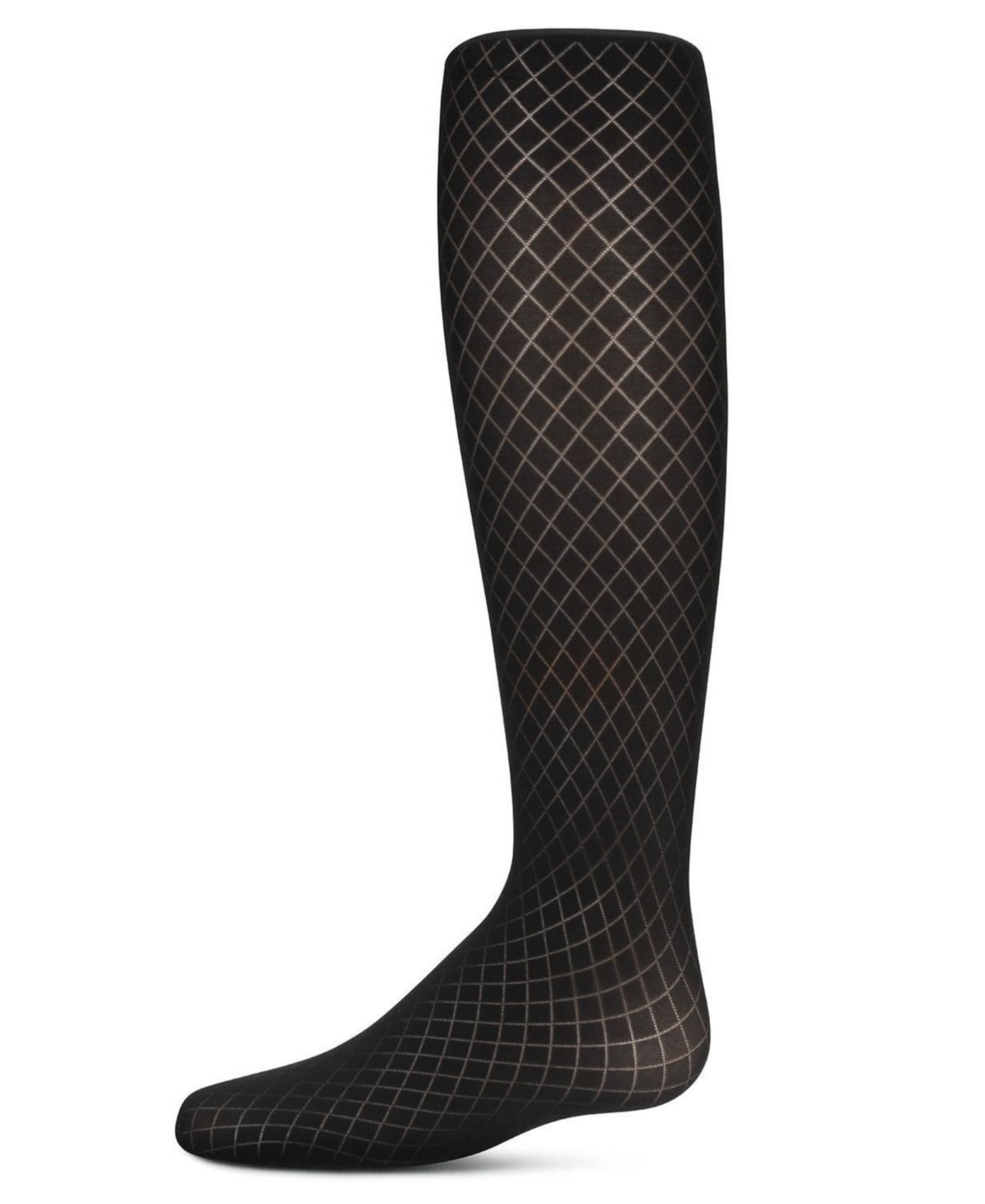 Click here for MeMoi Girls Diamond Semi Opaque Nylon Tights - Bla... prices