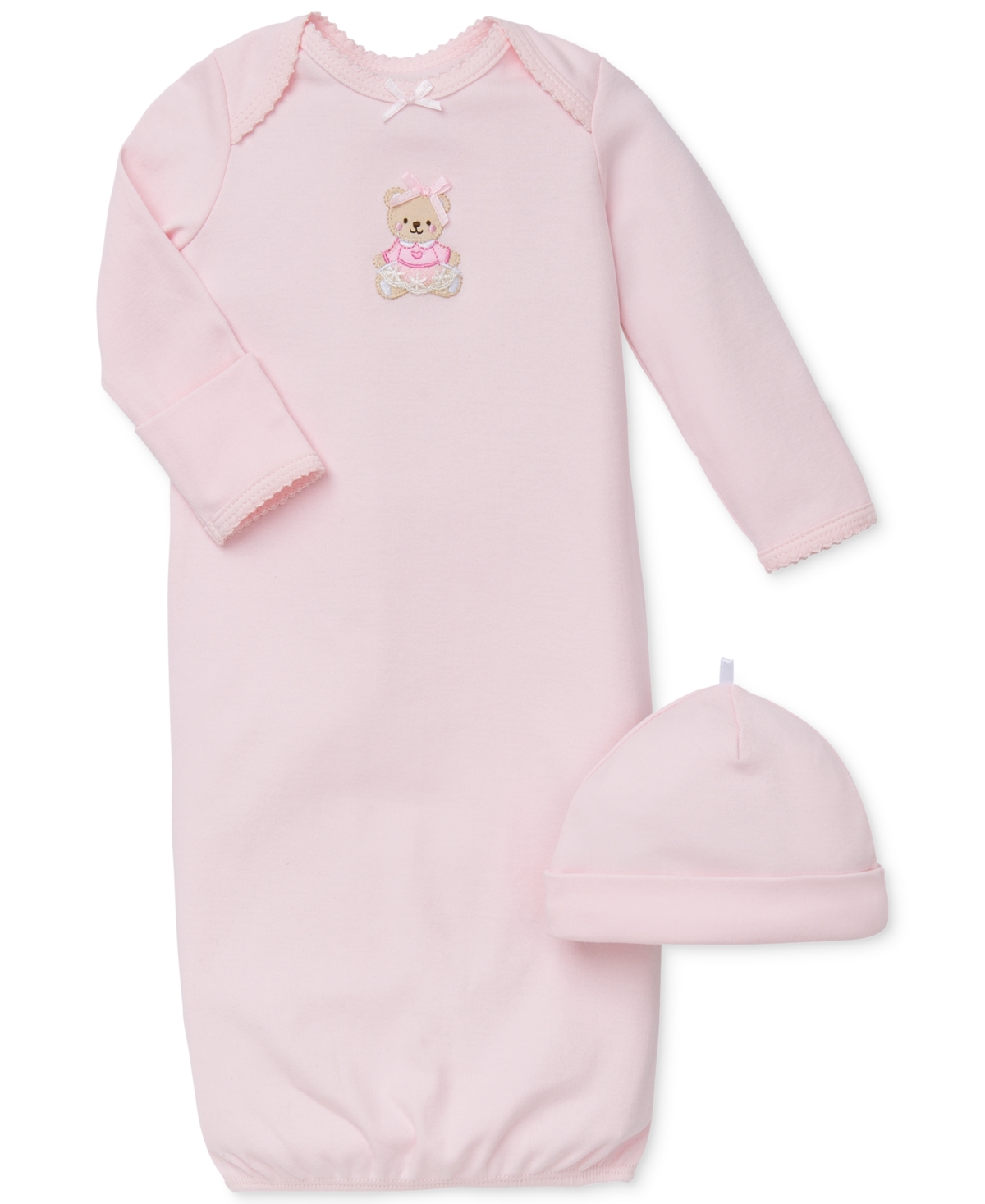 Click here for Little Me Baby Girls Sweet Bear Hat and Gown  2 Pi... prices
