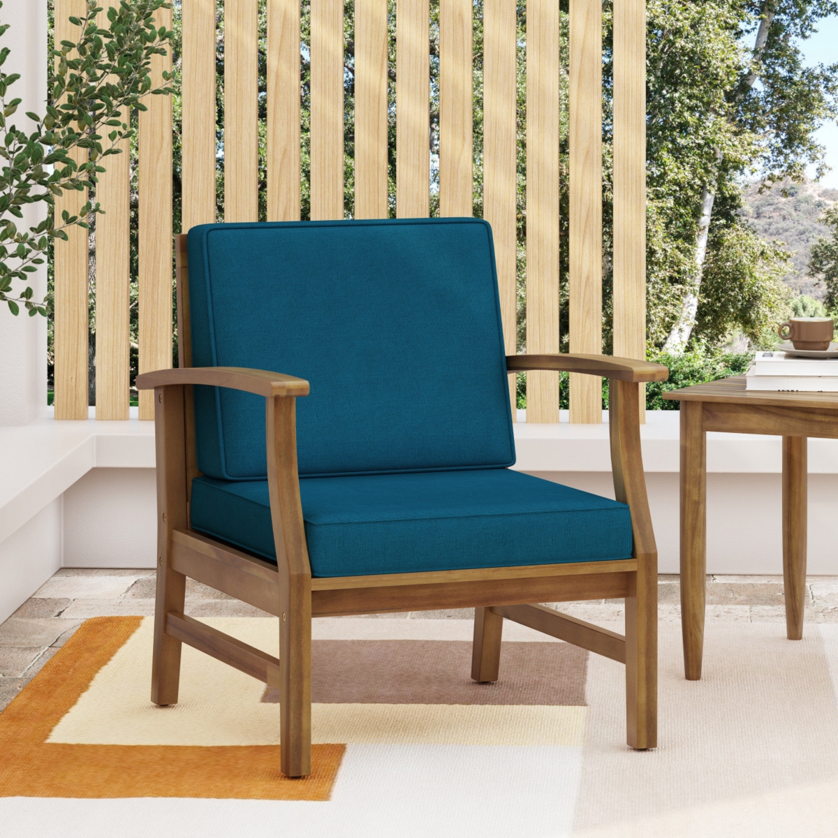 Click here for Streamdale Perla Acacia Wood Club Chair With Water... prices