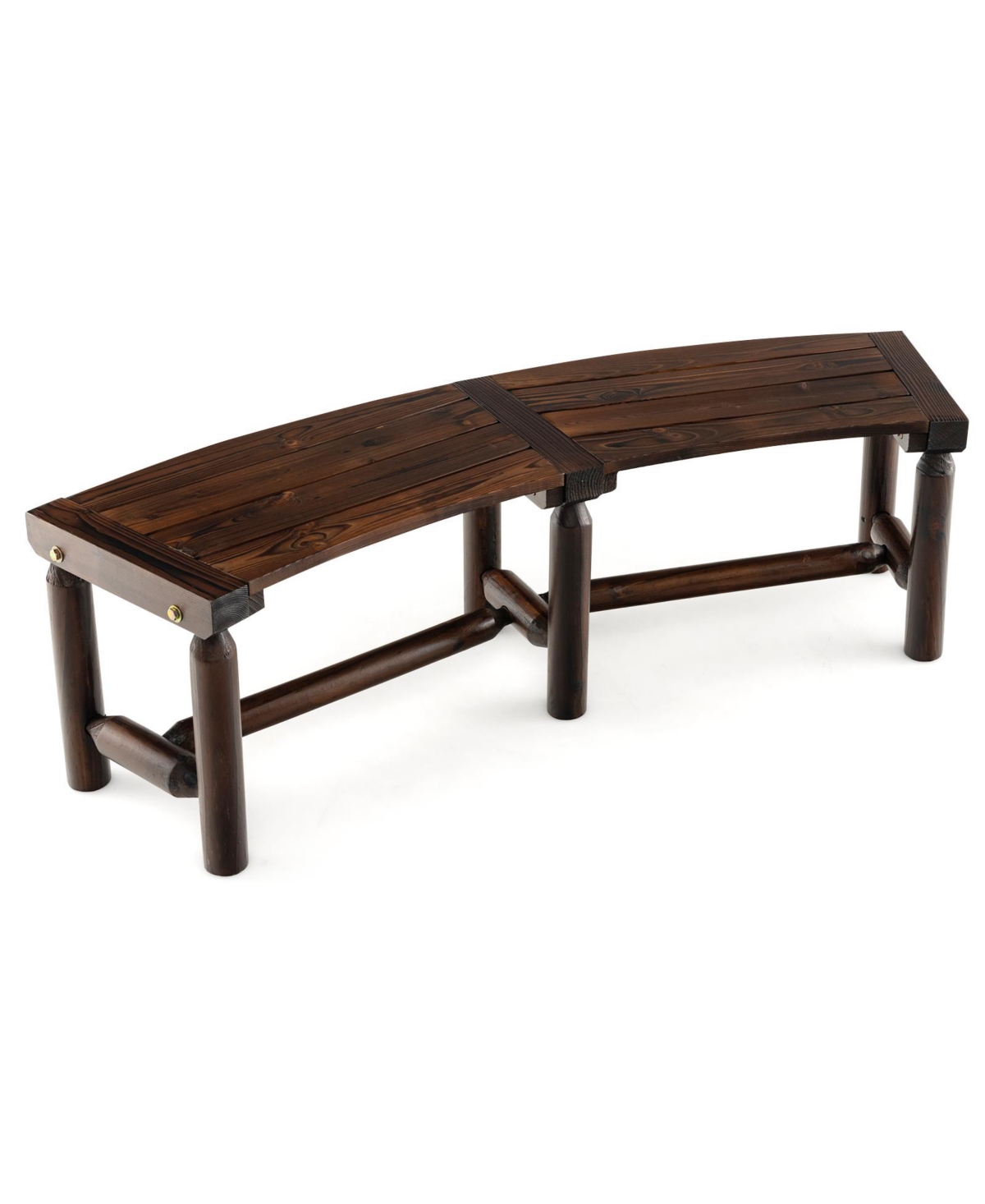 Click here for Slickblue Patio Curved Bench for Round Table Spaci... prices