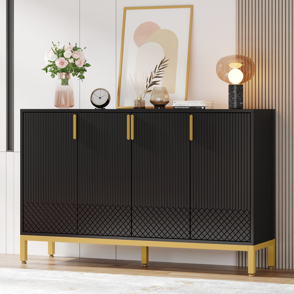 Click here for Tribesigns Modern Storage Cabinet  59 Inch Console... prices