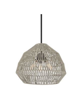 Possini Euro Design Millinor Black Pendant Chandelier Light 20" Wide ...