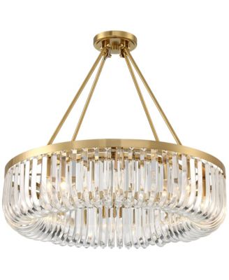 Possini Euro Design Jenna Modern Glam Ceiling Light Semi Flush-Mount ...