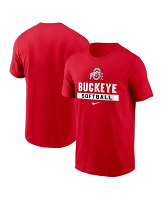 Nike Men's Scarlet Ohio State Buckeyes Softball T-Shirt - Macy's