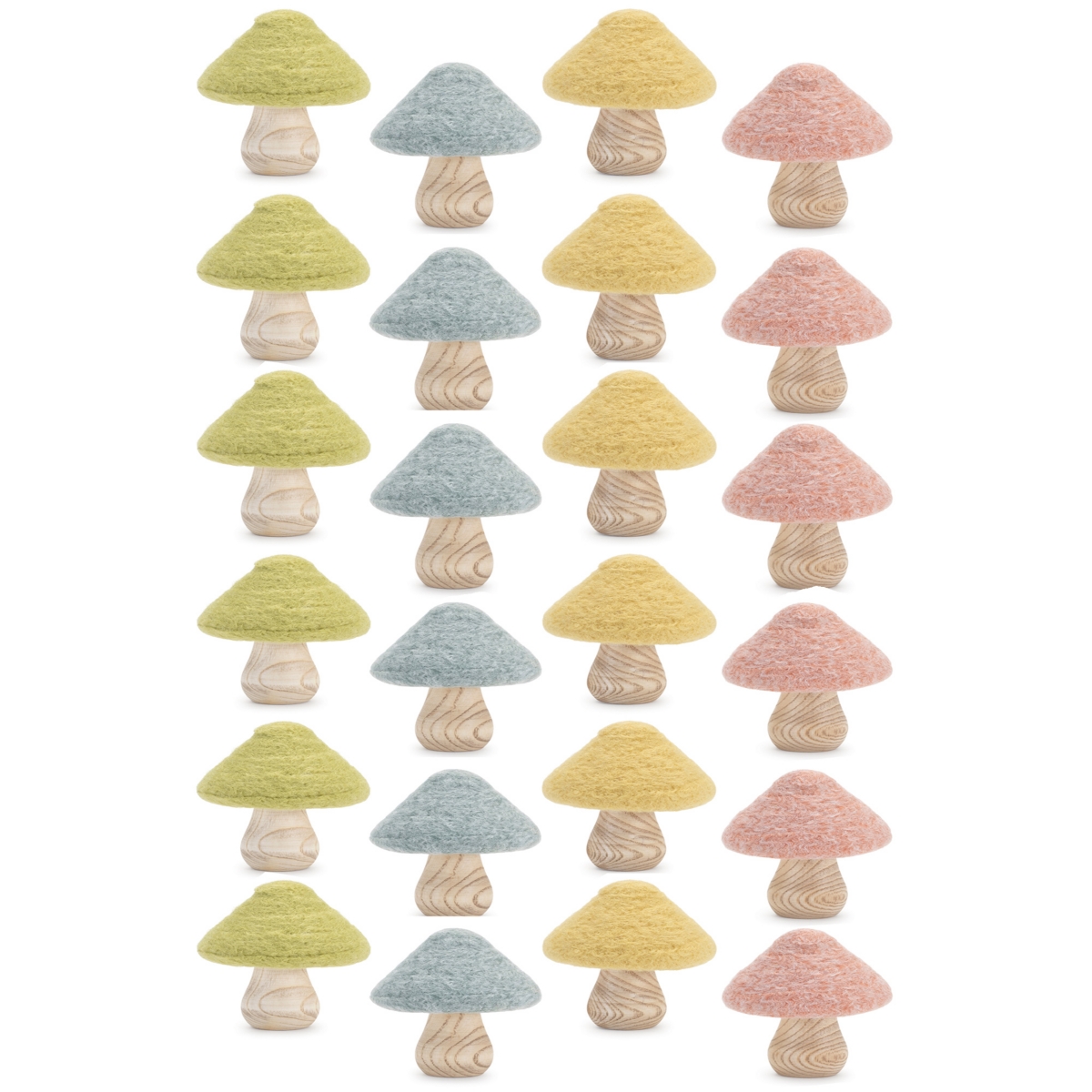 Click here for Colorful Mushroom Set of 24 - Vibrant Decorative A... prices