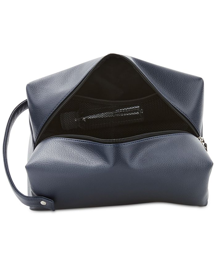 Perry Ellis Portfolio Men's Faux-Leather Travel Kit - Macy's