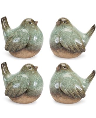 Slickblue Bird Figurine Set of 4 Stylish and Charming Home Decor - Macy's