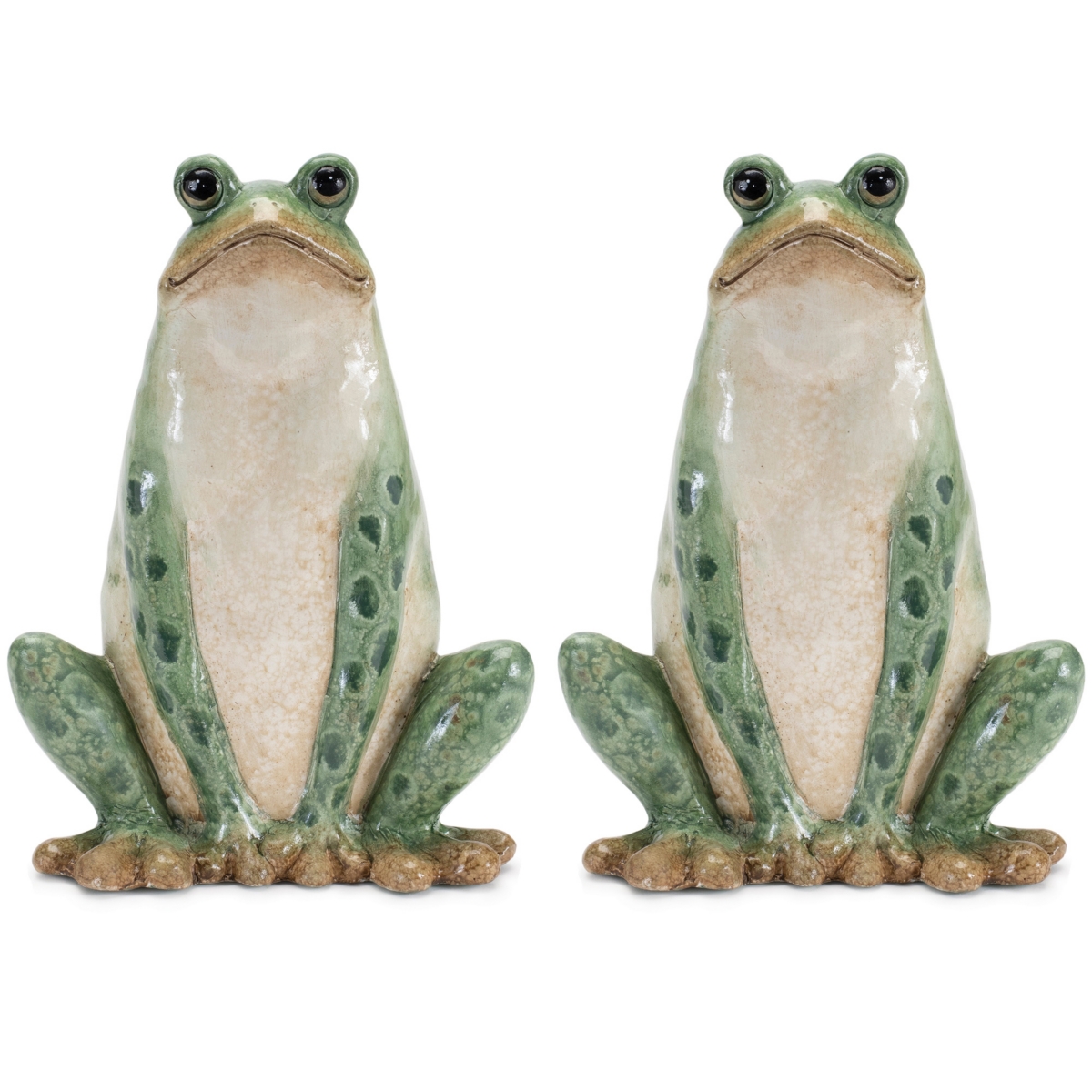 Click here for Slickblue Set of 2 Frog Decorations – Delig... prices