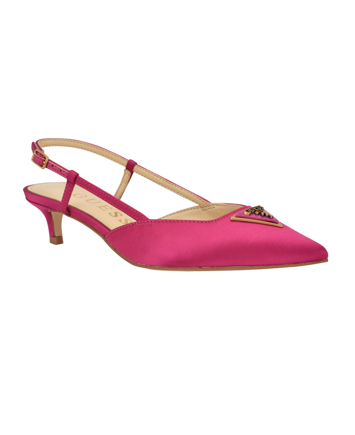 Click here for Guess Womens Jesson Logo Slingback Kitten Heel Pum... prices