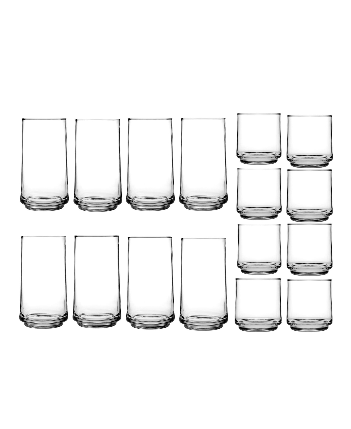 Click here for Anchor Hocking 16 Piece Finland Drinkware Set - Cl... prices