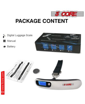 Digital Hanging Luggage Scale 110lb Capacity Backlight Digital Hanging ...