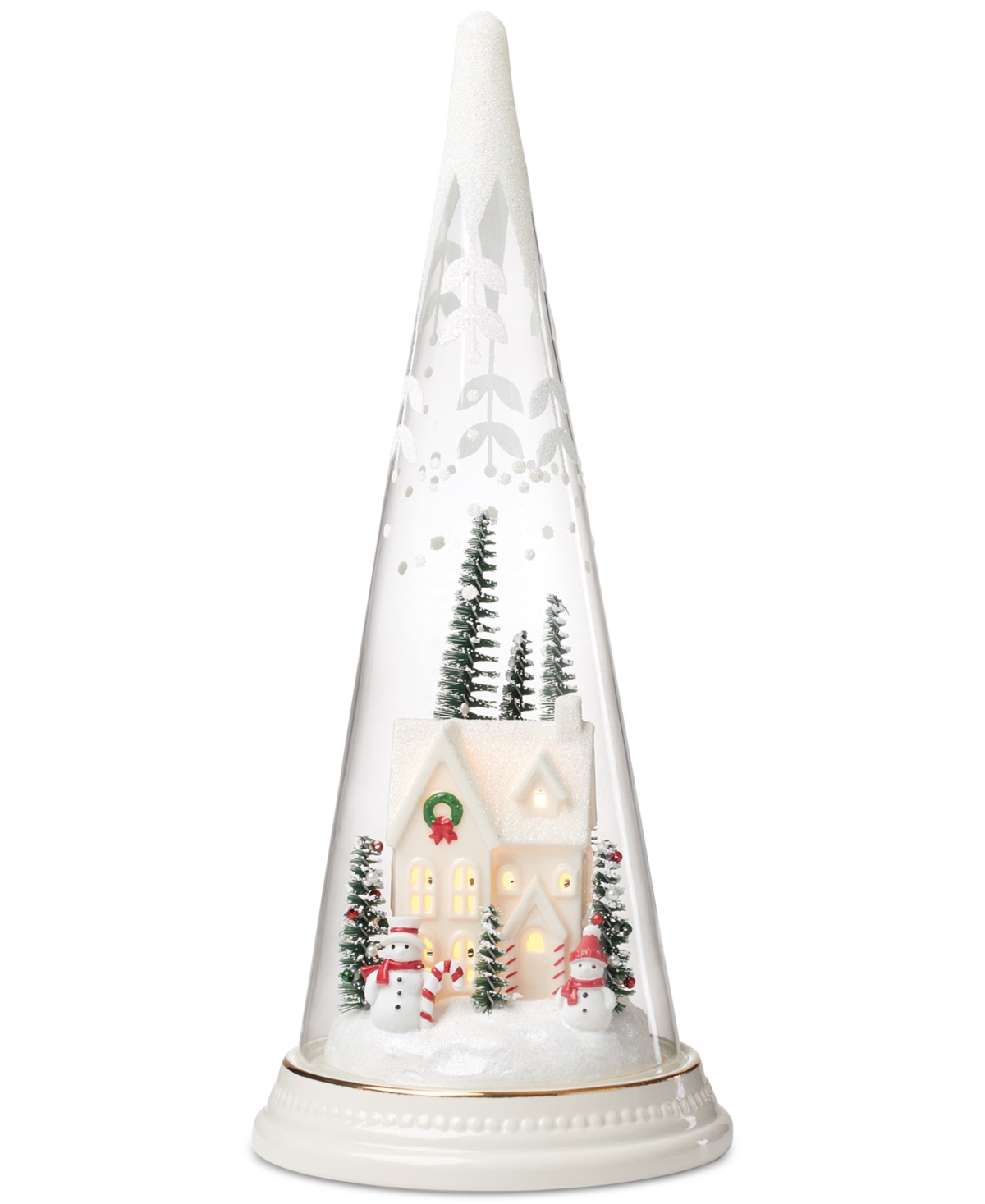 Click here for Lenox Merry & Magic Lit Glass Scene Farmhouse prices