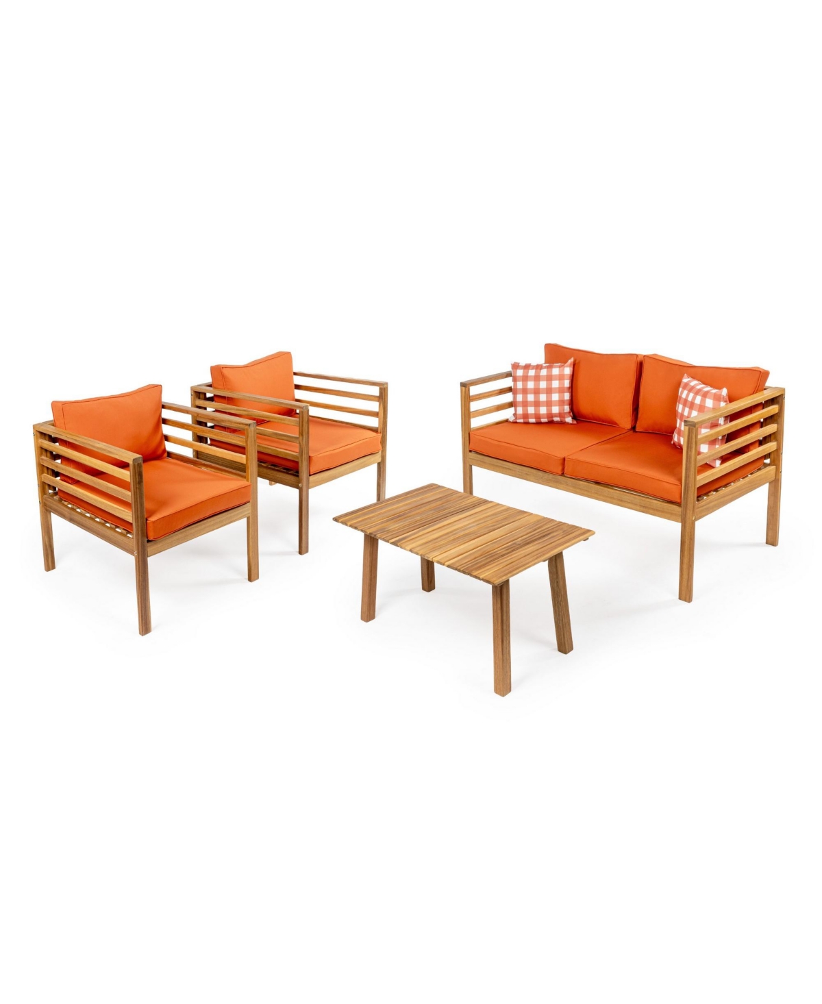 Click here for Jonathan Y Thom 4-Piece Mid-Century Modern Acacia... prices
