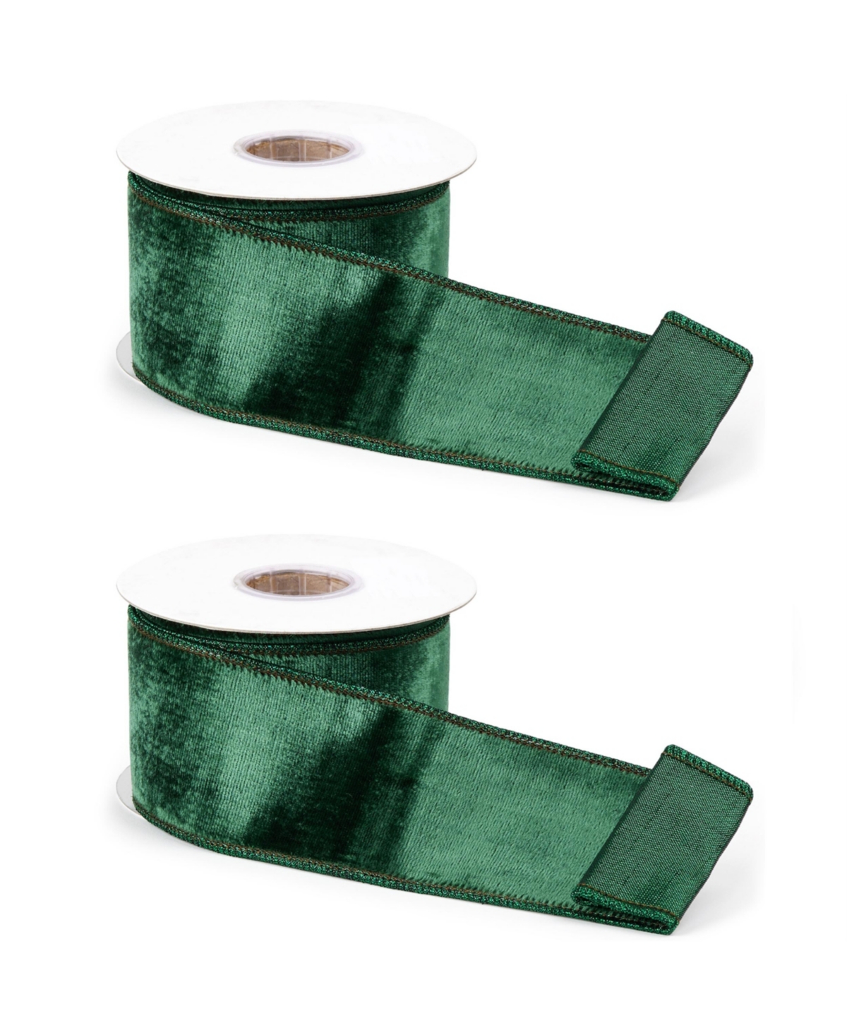 Click here for Slickblue Set of 2 Wired Polyester Ribbons –... prices