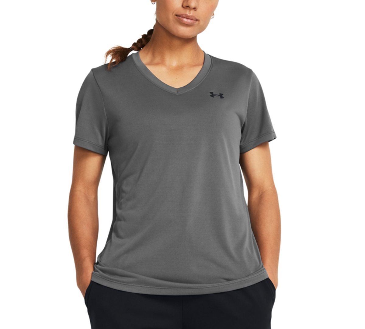 Click here for Under Armour Womens Tech V-Neck Short-Sleeve Top -... prices