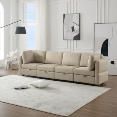 Simplie Fun Modular Sofa with Storage: Customizable, Comfortable, and ...