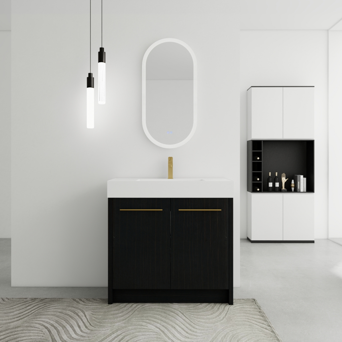 Click here for 36" Freestanding Vanity with Resin Sink & Sof... prices