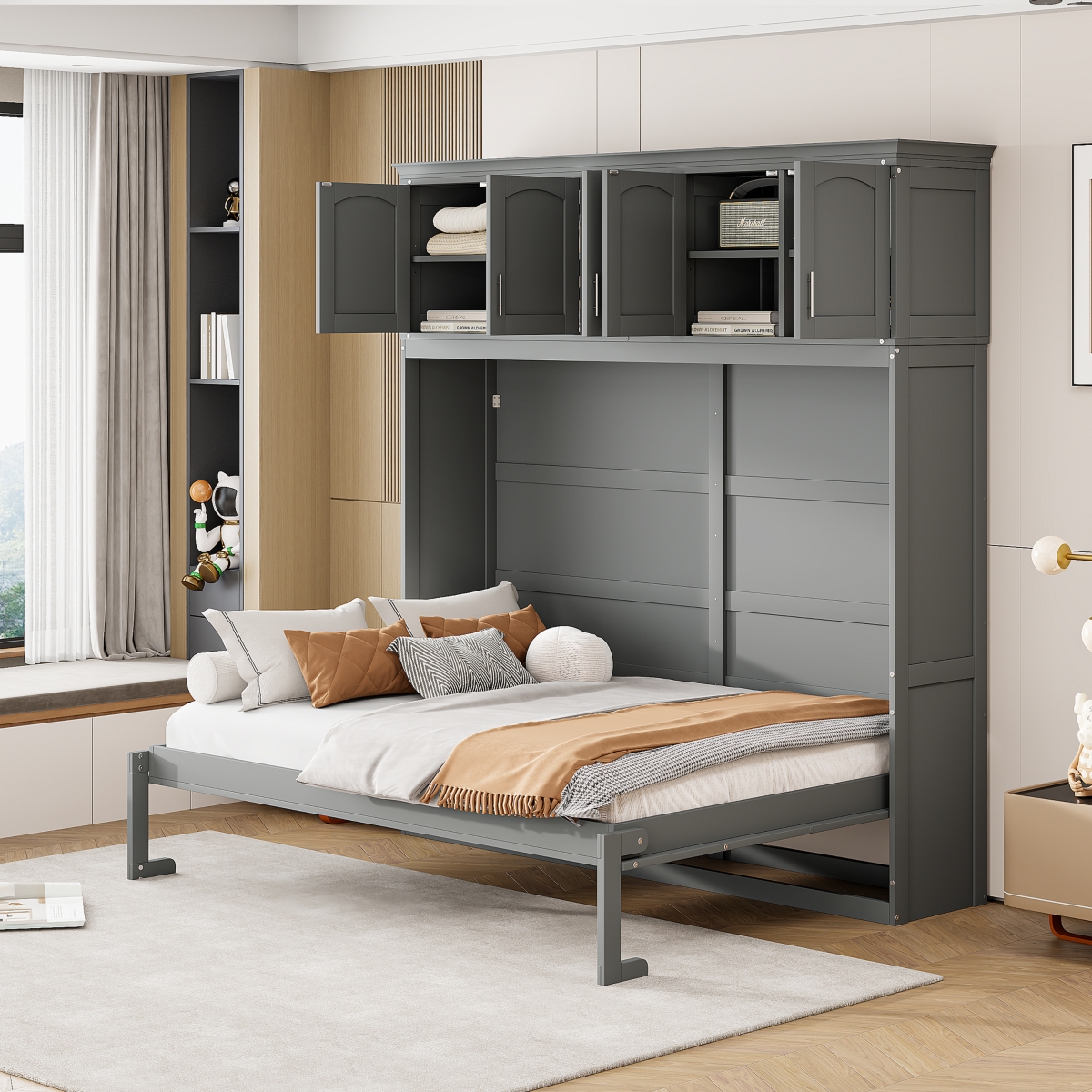 Click here for Streamdale Full Size Murphy Bed Wall Bed with Top... prices
