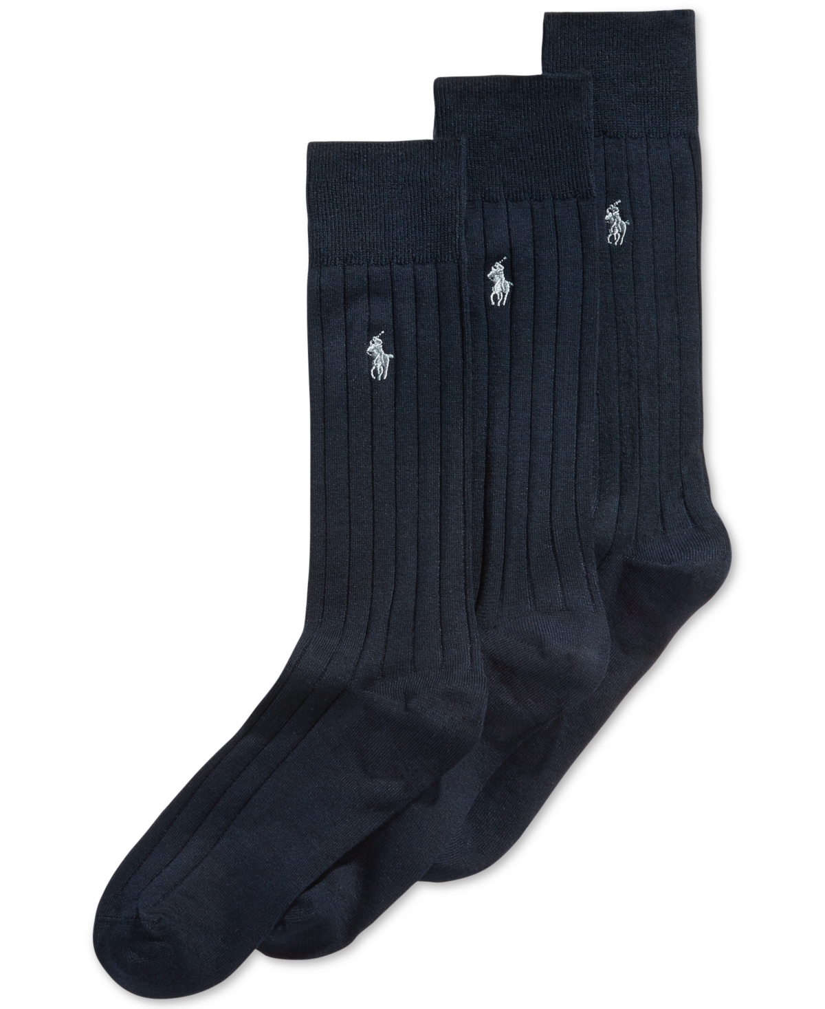 Click here for Polo Ralph Lauren Mens Three-Pack Crew Socks - Nav... prices