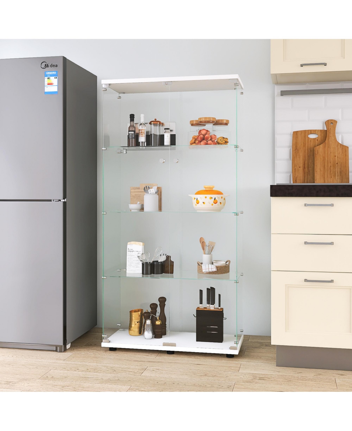 Click here for Streamdale Furniture Elegant Glass Display Cabinet... prices