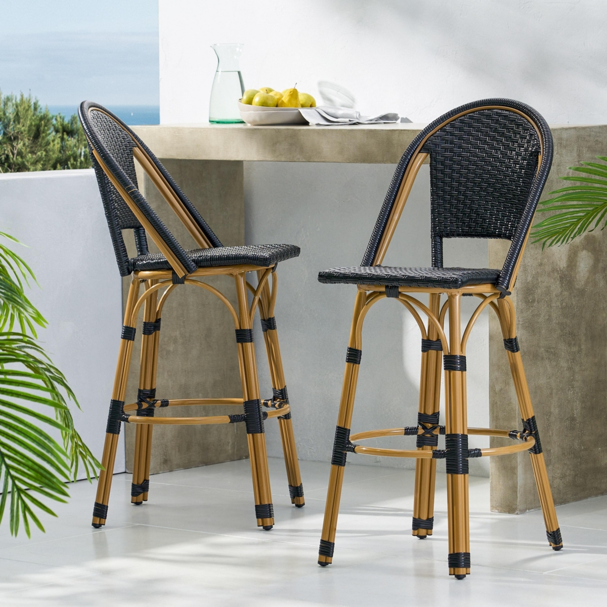 Click here for Streamdale Stylish and Durable Aluminum Barstool S... prices