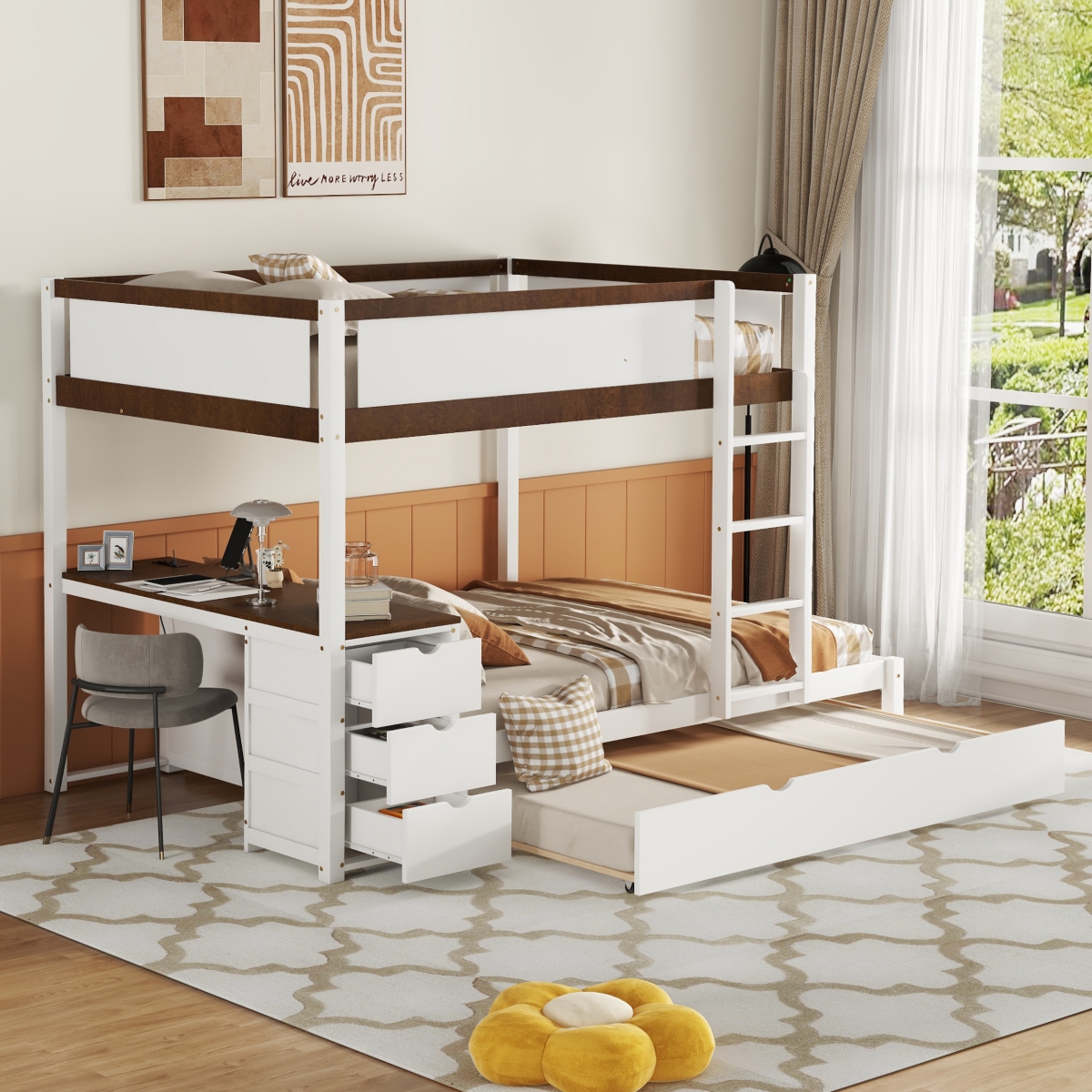 Click here for Streamdale Full/Full Bunk Bed with Trundle  Desk... prices