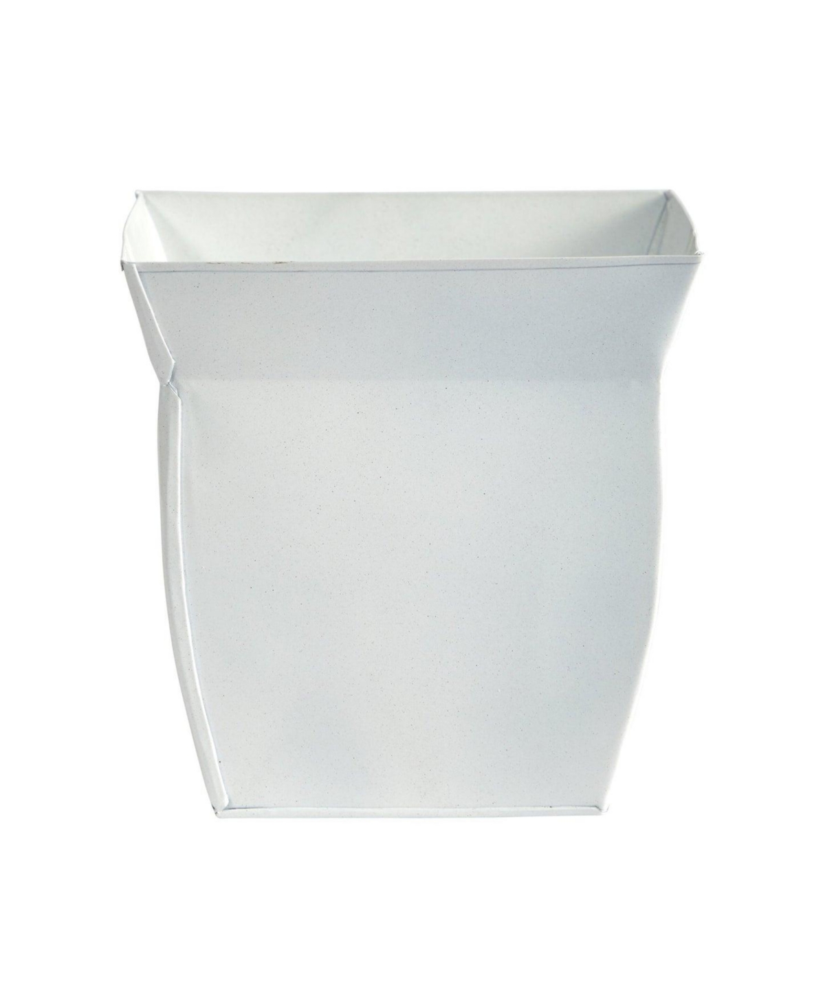 Click here for Slickblue 8 Fluted Metal Square Planter - White prices