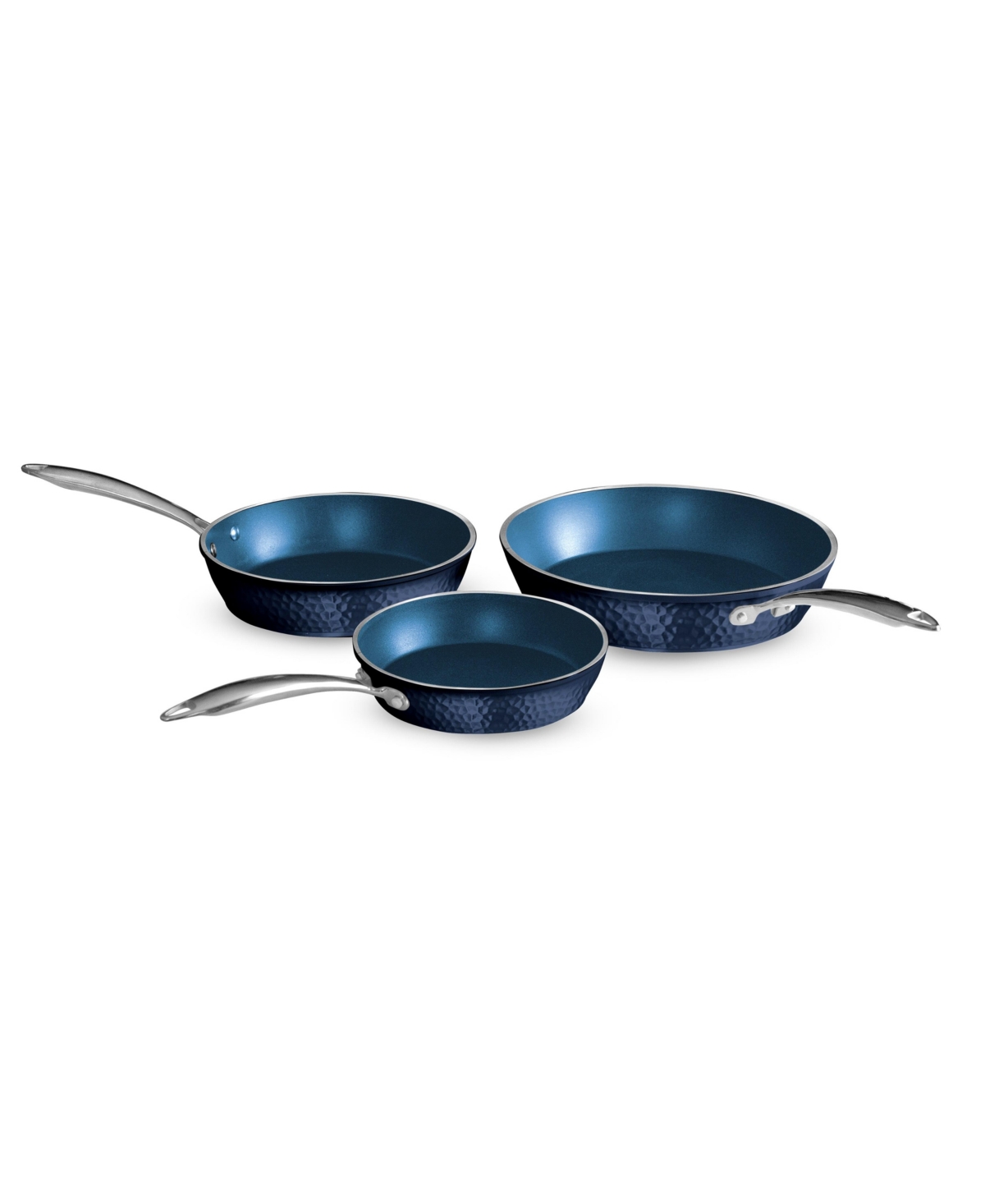 Click here for OrGreenic Hammered Sapphire Blue 3 Piece Set - Blu... prices