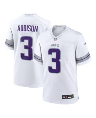 Nike Men's Jordan Addison White Minnesota Vikings Alternate Game Player ...