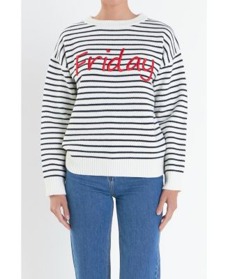 English Factory Women's Lettering Sweater - Macy's