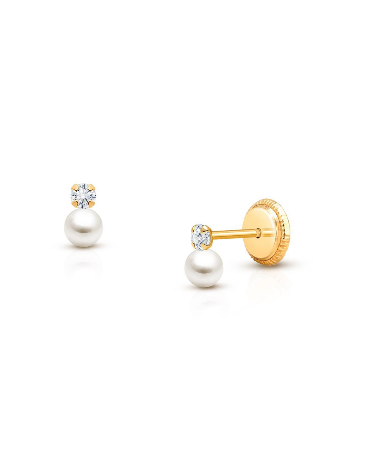 Click here for Tiny Blessings Childrens 14K Gold 3mm Pearl Drop S... prices
