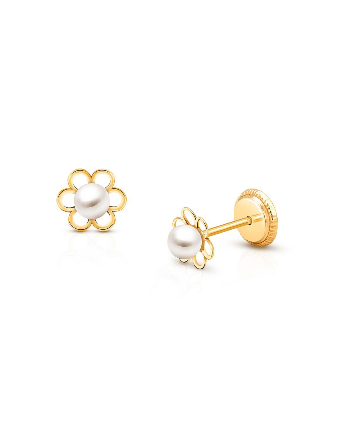 Click here for Tiny Blessings Childrens 14K Gold Petals and Pearl... prices