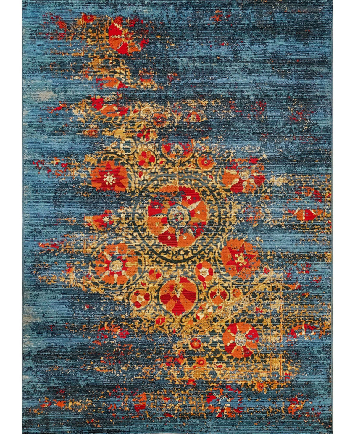 Click here for Liora Manne Marina Suzanie 810x119 Area Rug - Blue prices
