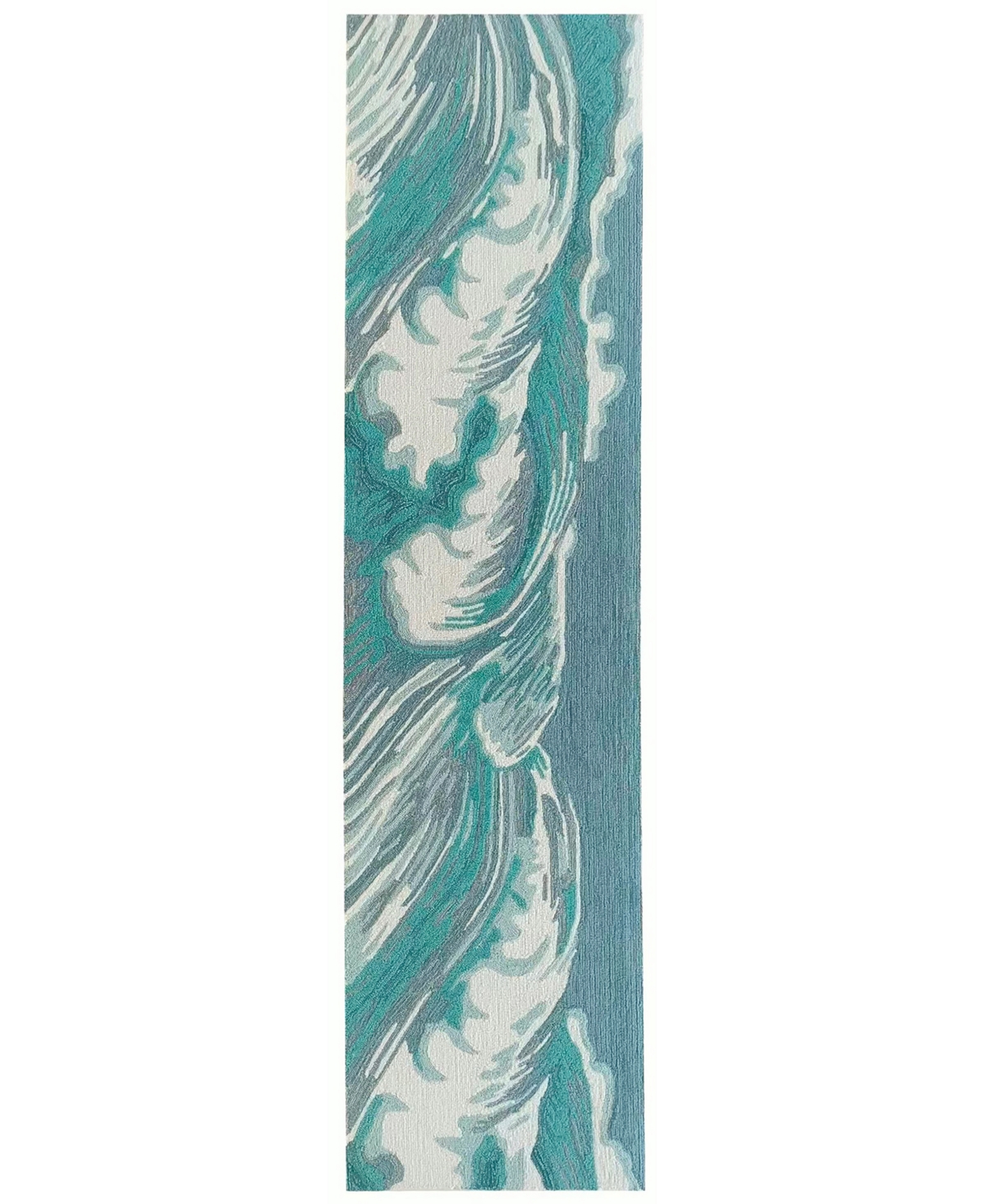Click here for Liora Manne Capri Wave 2x5 Area Rug - Aqua prices