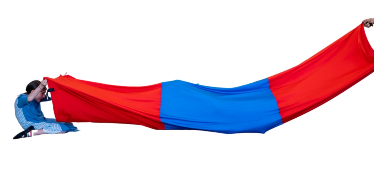 Click here for Sensory Compression Tunnel for Kids - Blue red prices