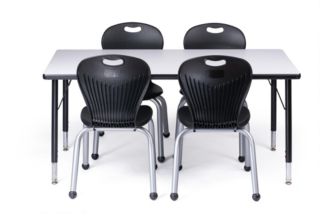 Bintiva Chair and Table Set for Schools - Table 24 x 48 inch (60 x ...