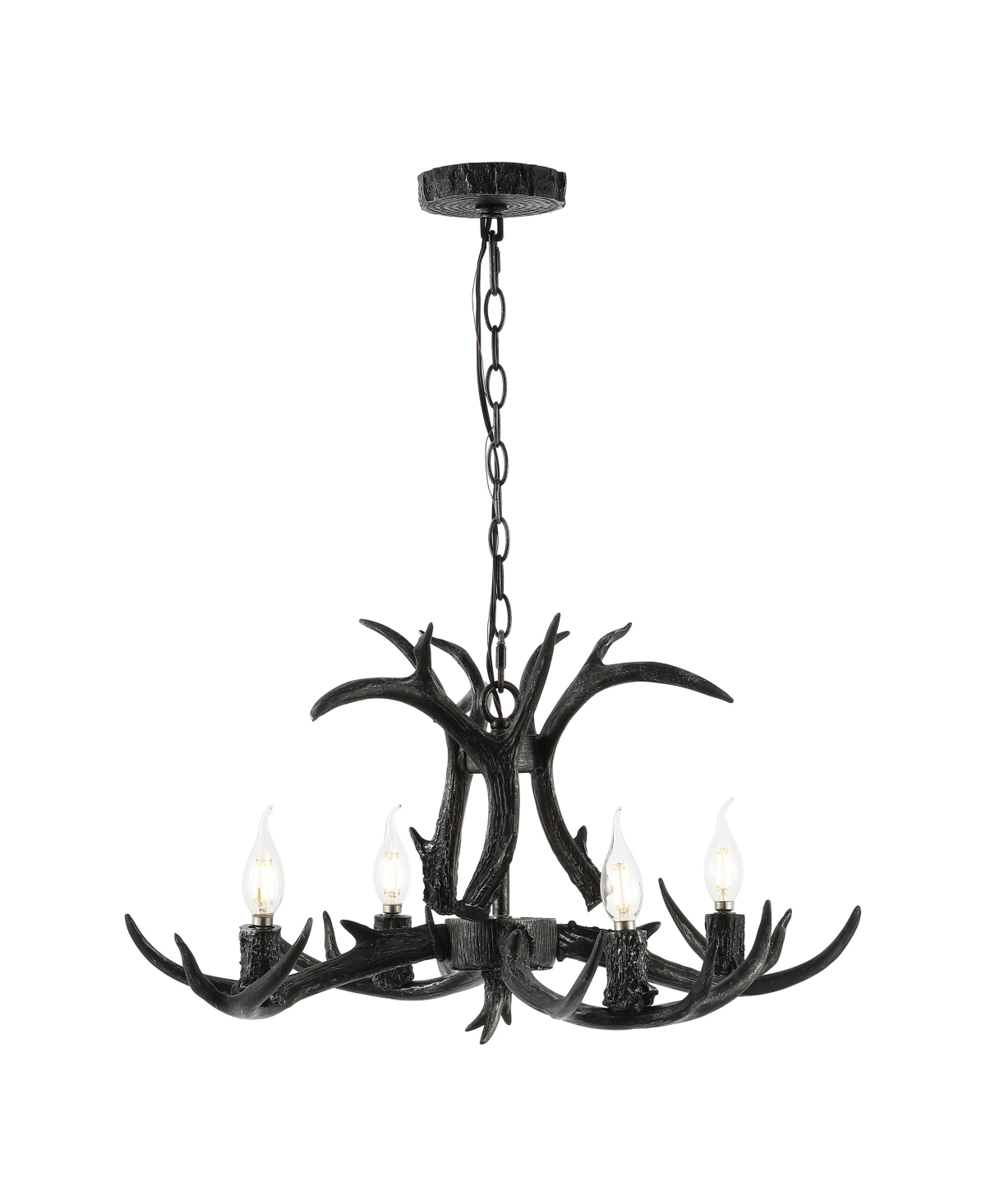 Click here for Jonathan Y Eldora 26 Adjustable Resin Antler 4-Lig... prices